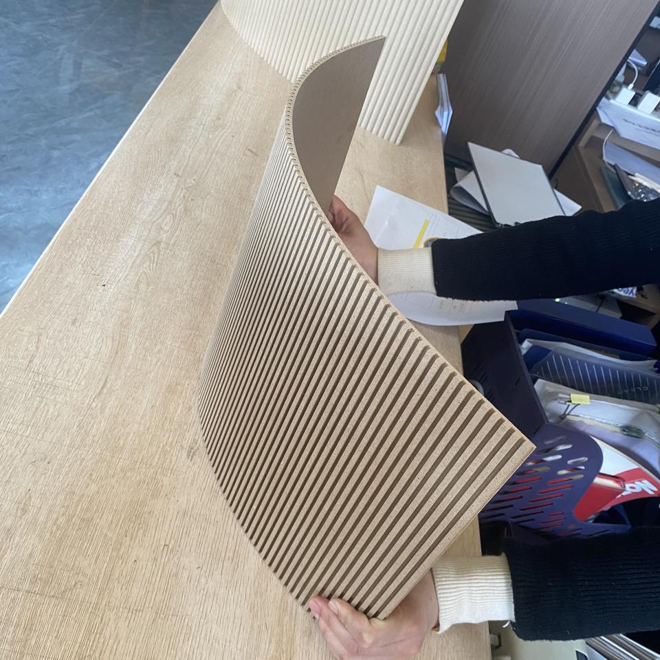 Real Wood Veneer Flexible Panel - Bendable & Curved for Column Cladding ...