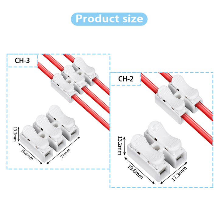 CH2 Push Quick Wiring Terminals - Reliable Electric Connectors