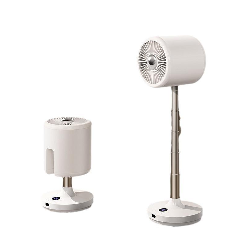 Rechargeable Floor Standing Fan with Light Portable Desk/Table Fan ...