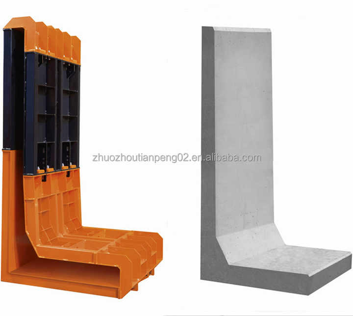 L Type Concrete Retaining Wall Molds for Sale - Made in China