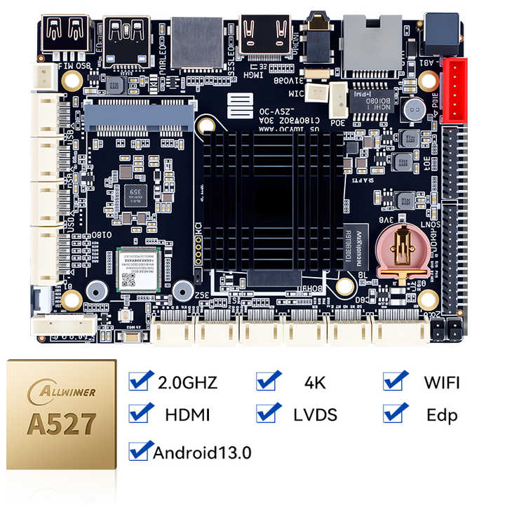Allwinner A527 Android 13 Octo-Core цифровая вывеска материнская плата ...