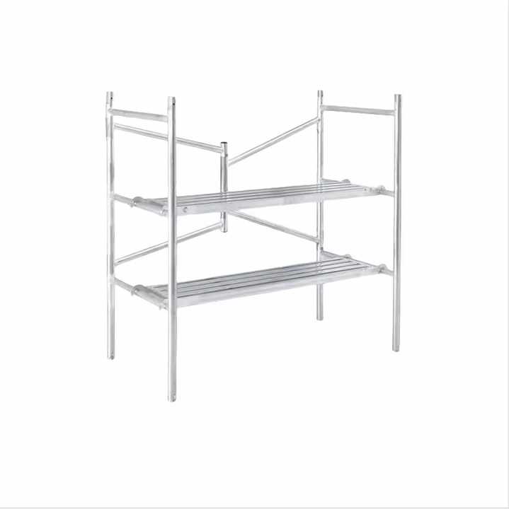 Portable Galvanized Steel Ladder Frame Scaffolding System Mobile Frame ...