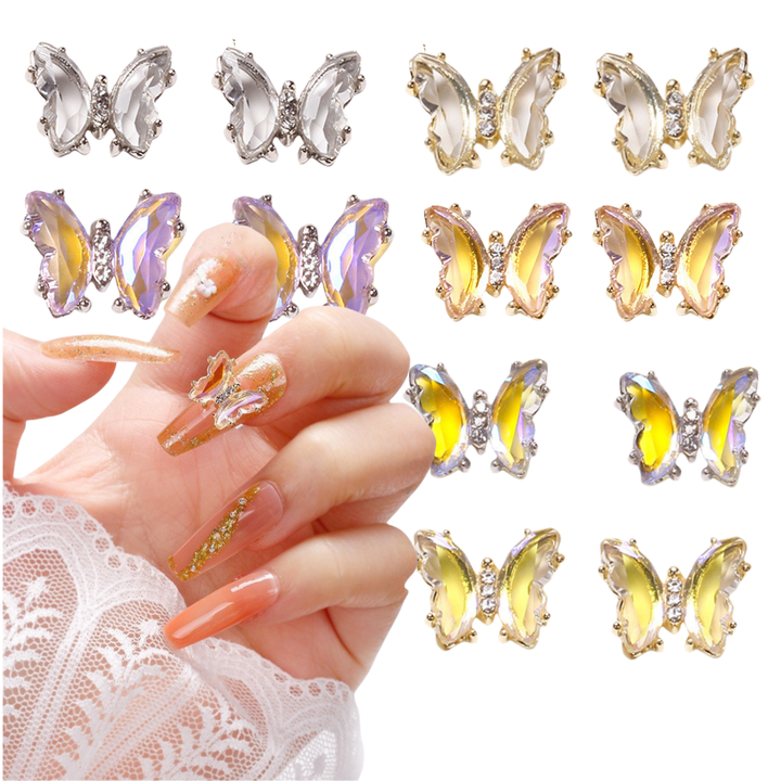 Popular 3d Butterfly Nail Art Charm Decoration Nail Art Accessories ...