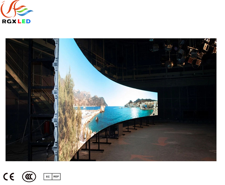 A Curved P4.81mm Stage Rental and Removable LED Display Screen ...