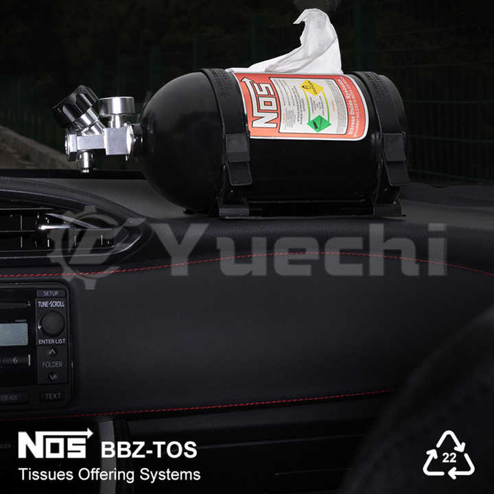 JDM Style NOS Nitrogen Gas Cylinder Tissue Box - Car Office Decor