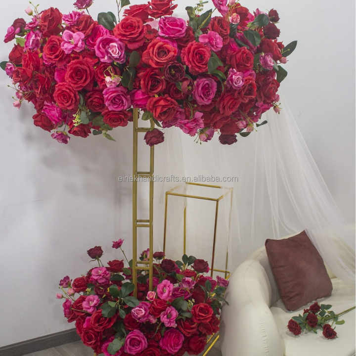 Wedding Decor Floral Arrangement Ferris Wheel Flower Row Artificial ...