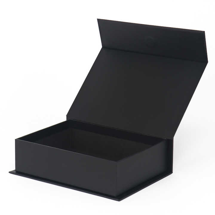 Custom Printed Rigid Black Gift Box With Lid Magnetic Package Box for ...