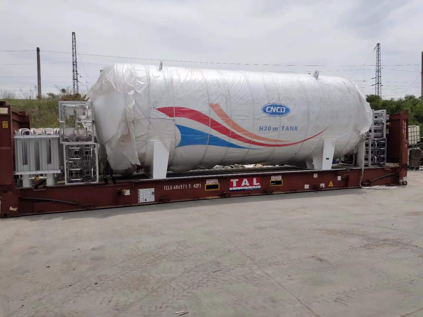 15m3 21.6 Bar Tanque de almacenamiento de gas líquido CO2 horizontal ...