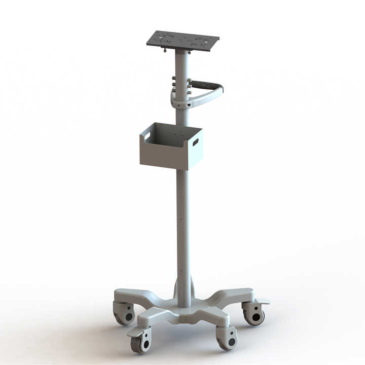 Height Grade ECG Rolling Stand - Medical Monitor Trolley
