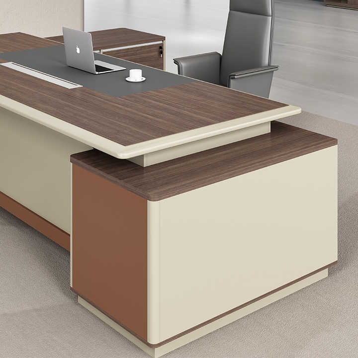 High Tech Quality Modern Office Desk and Chair Wood Veneer Unique ...