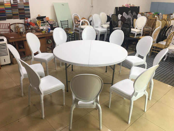 Wholesales HDPE Plastic Folding Round Table for Wedding Event Party ...