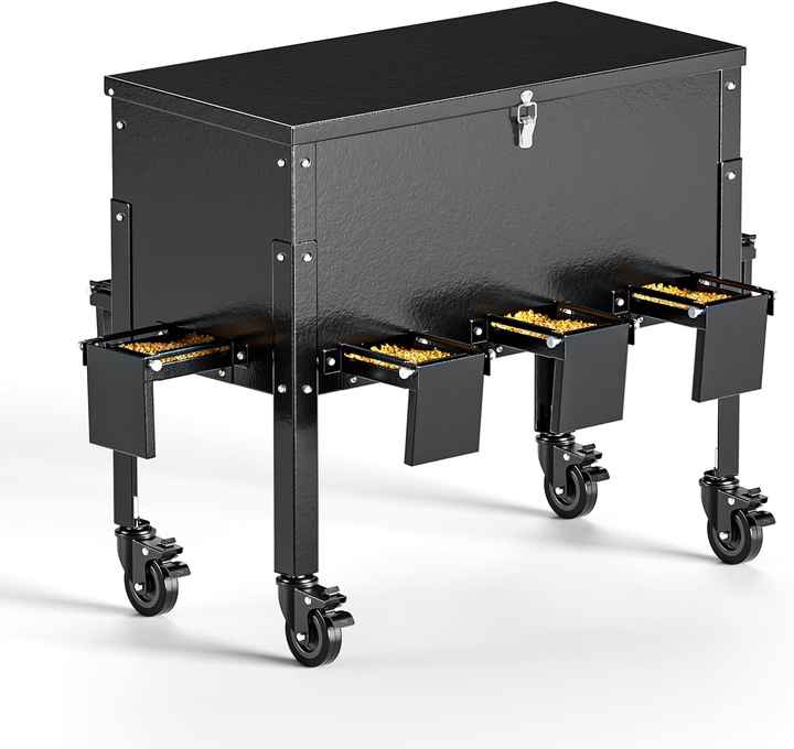 JH-Mech 128LB Large Capacity Automatic Dispenser Feeder Powder Coated ...