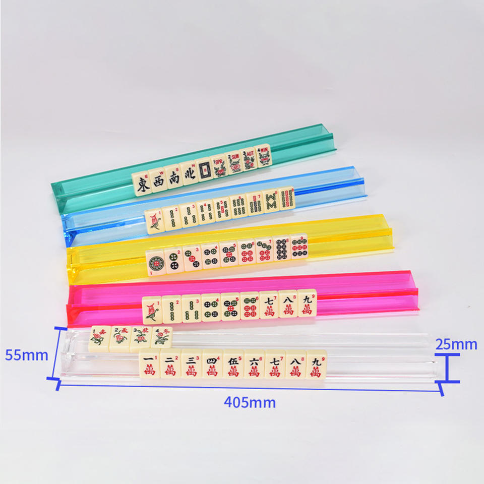 American Mahjong Push Ruler Mahjong Ruler 16 Inch Transparent Colorful ...