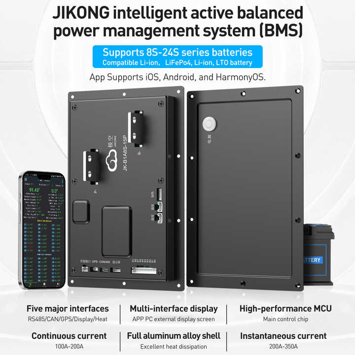 Jikong Bms External JK-WB1A8S15P for Smart Lithium Lifepo4 TLO Battery ...