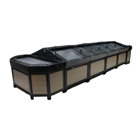2 tier fruit and vegetable produce display rack shelves/fruit bin ...