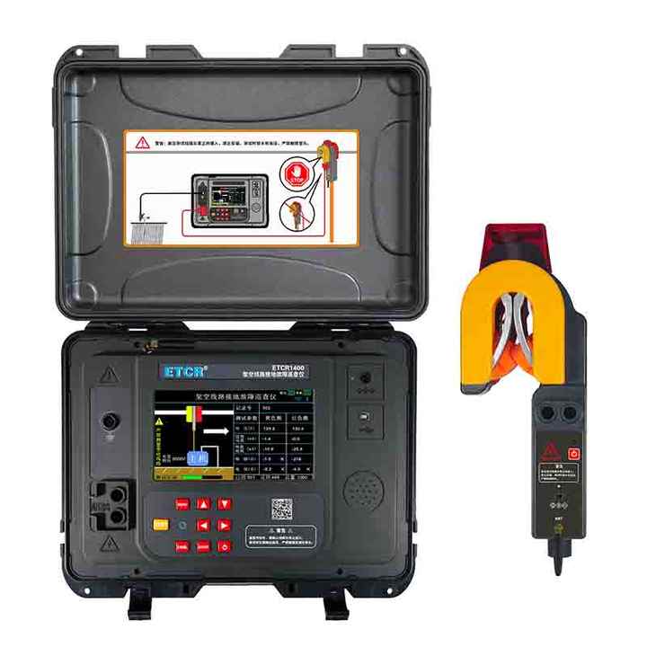 ETCR1400 Overhead Line Ground Fault Detector High Precision Ground ...