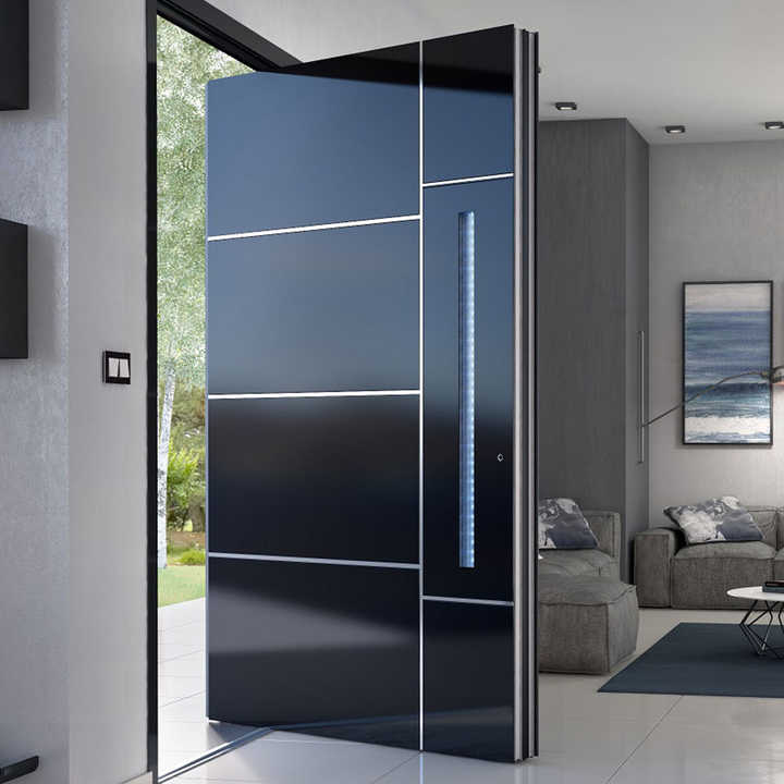 Aluminum Alloy Frame Pivot Door - Luxury Design Entrance