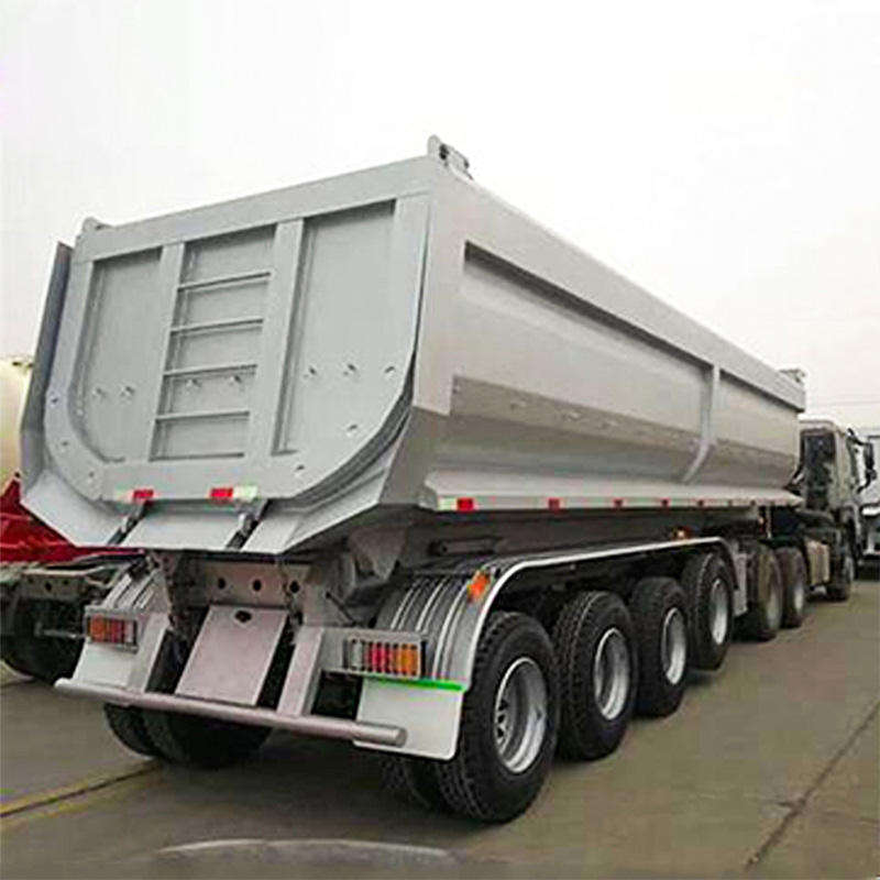 Heavy Load 3 Axles Steel Cargo Tipper Semi Trailer Rear Dump Trailer for Sale in China| Alibaba.com