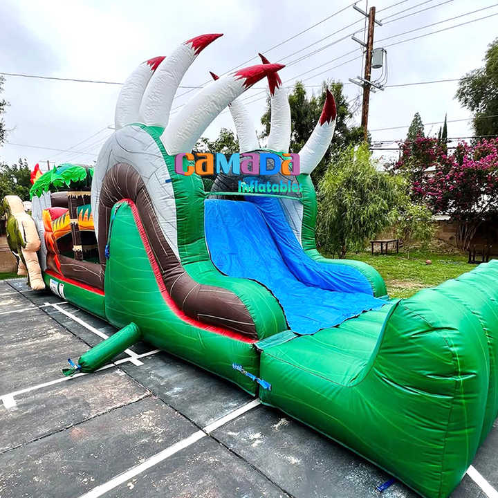 2025 New Design Commercial Inflatable Dinosaur Obstacle Course Outdoor ...
