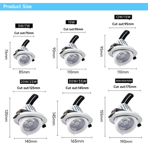 Saudi Downlight - 2025 Aluminum LED Recessed Lighting