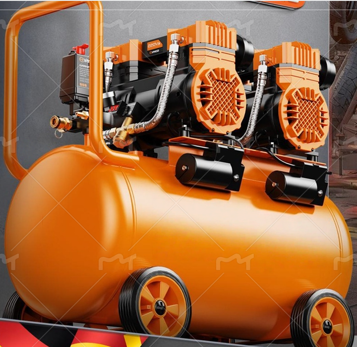 Portable Piston Air Compressor 900L/min Capacity Silent Oilless ...