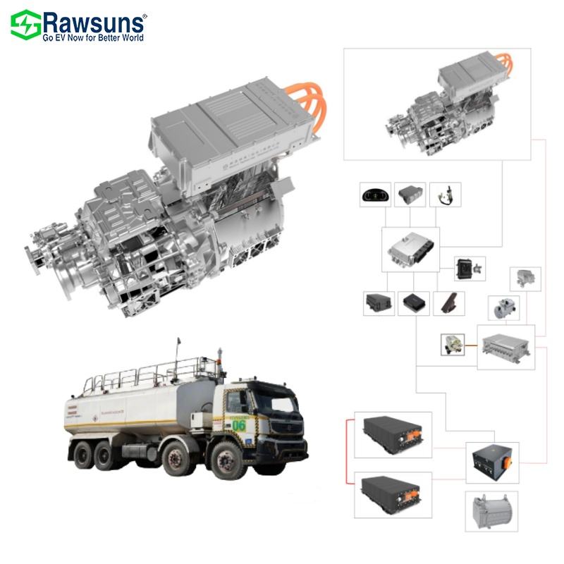 Fuel to EV Mining Wide-body Dump Truck Trailer Construction Electric ...