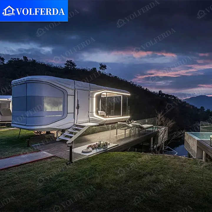 VOLFERDA E7 Capsule House For Living 2bedroom prefab tiny house Turkey ...