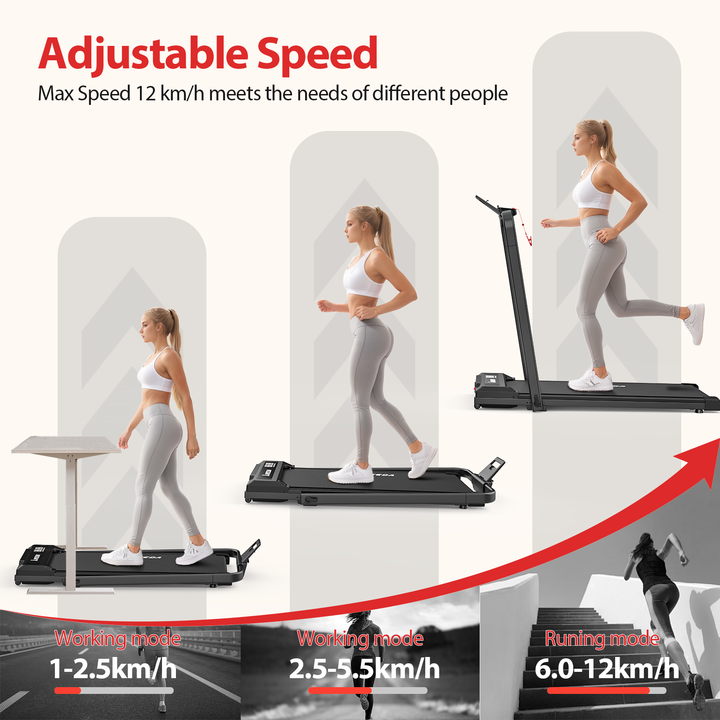 Foldable Treadmill - 150KG Capacity, 2.5HP Portable Treadmill
