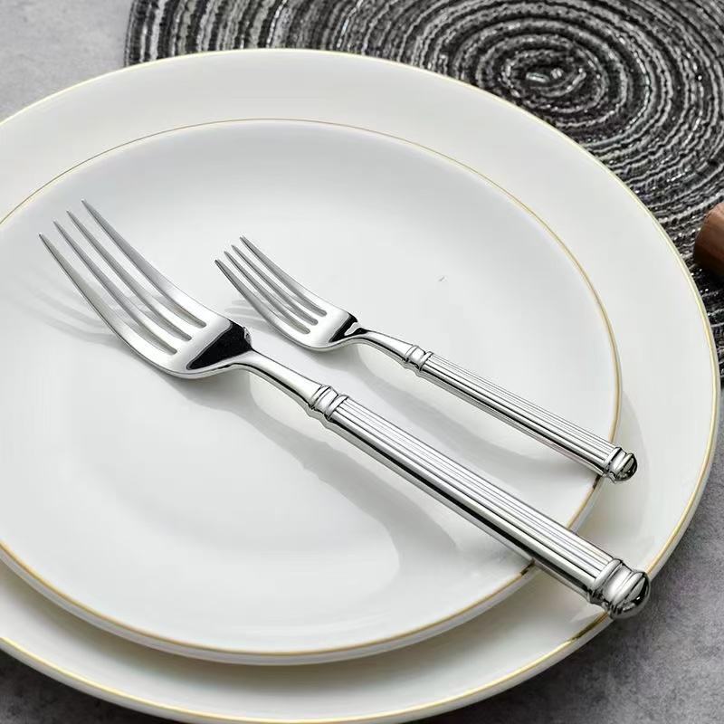 MYD Nordic Gold Cutlery Set Modern Roman Pillar Design Stainless Steel ...