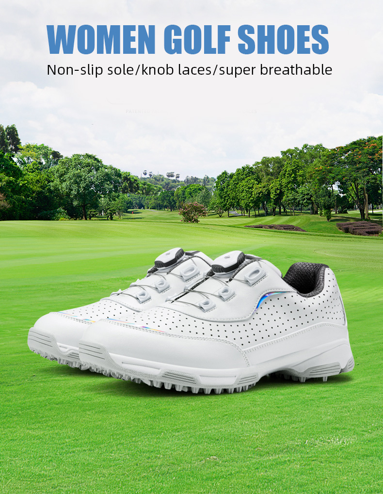 PGM XZ243 microfiber leather luxury golf shoes waterproof young golf ...