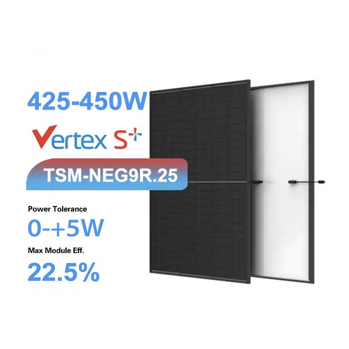 Trina Vertex S N-Type Solar Panels Trina 425w 430w 440w 445w 450w Dual Glass PV Panels with CE ...