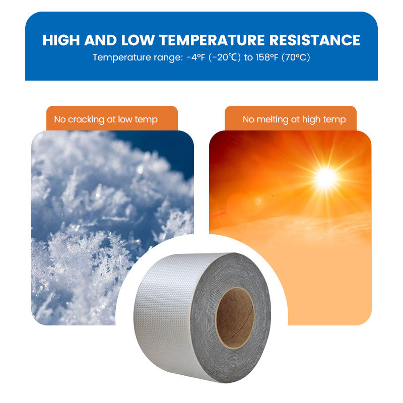 High Sticky Self-Adhesive Aluminum Foil Butyl Rubber Waterproofing Tape ...