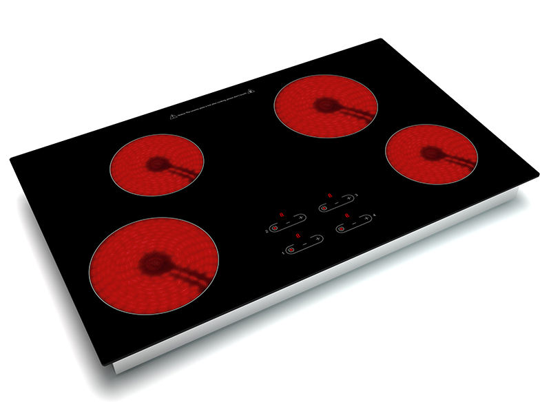 4 Burner Electric Induction Cooktop with Stainless Steel Housing ...