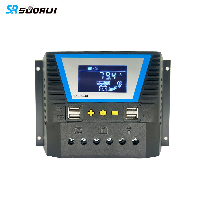 YONGFA 12V 24V 48V 80A PWM Solar Charge Controller with LCD – Reliable ...