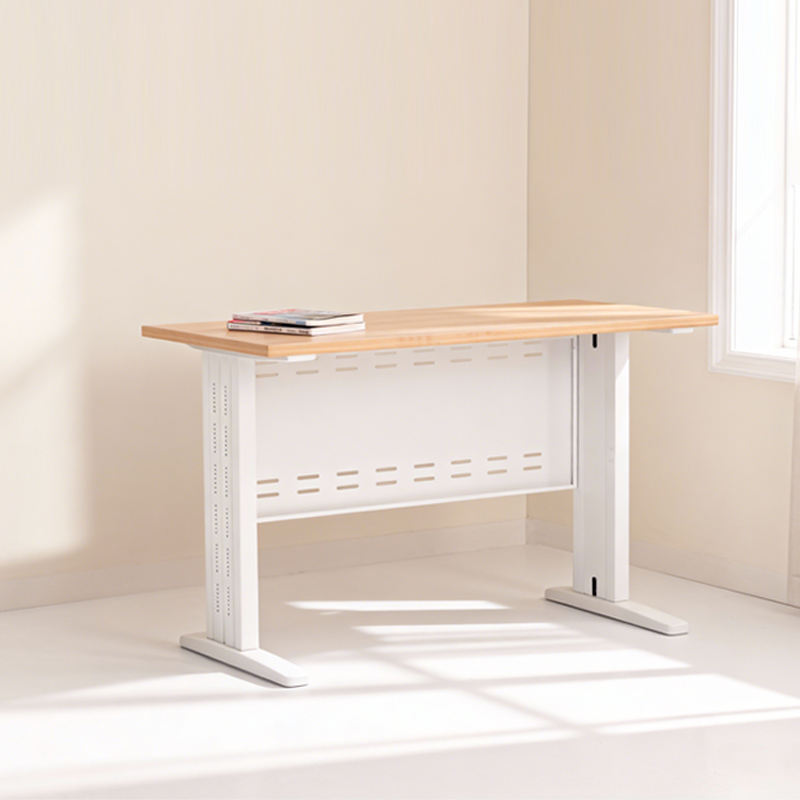 Modern Wood Rectangular J Leg Office Desk Sturdy Durable Eco-Friendly ...