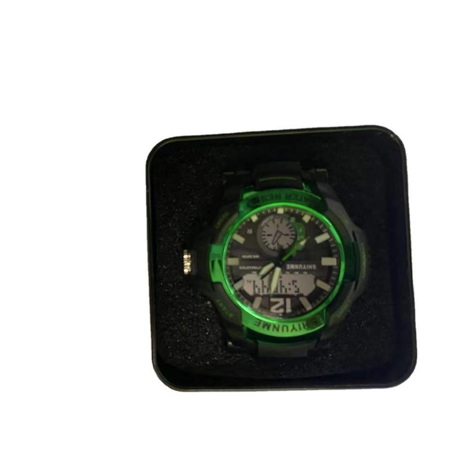 Elegant Square Watch Box with Clear Window - Black Metal Display Case ...