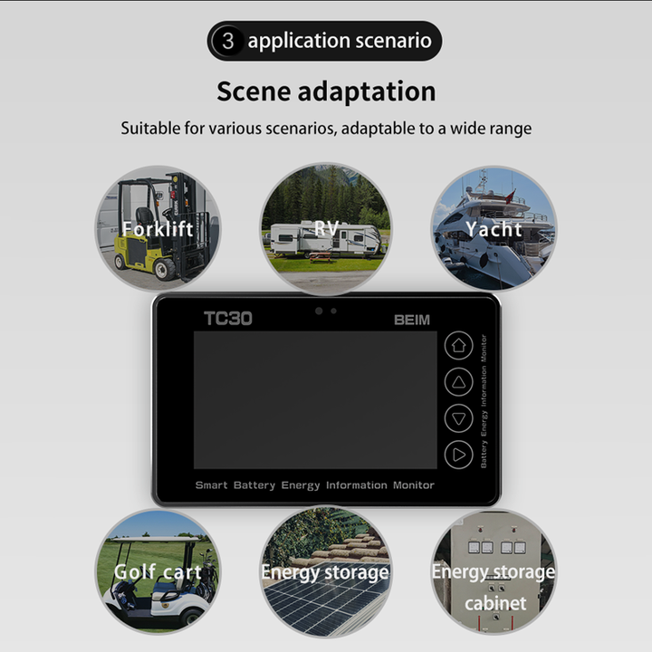 12 Volt Monitor RV Battery Smart Shunt with BT System