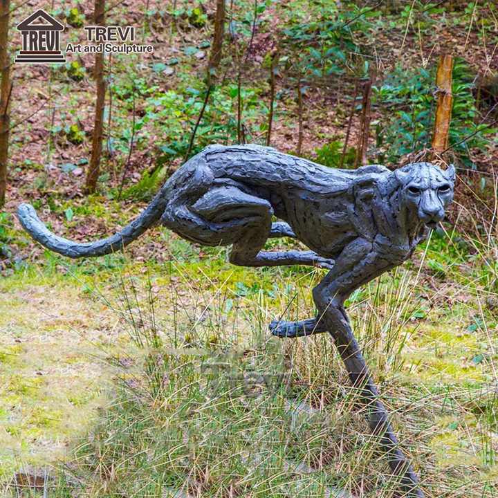 Life Size Bronze Jungle Animal Sculpture Brass Cheetah Statue| Alibaba.com