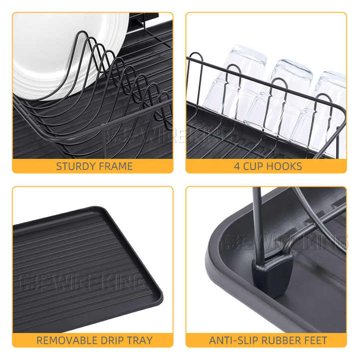 WIREKING Dish Drainer - Efficient Kitchen Storage Solution