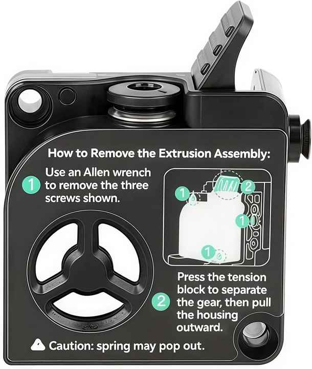 K2 Plus Extruded Front Shell Kit for K2 Plus Premium 3D Printer ...