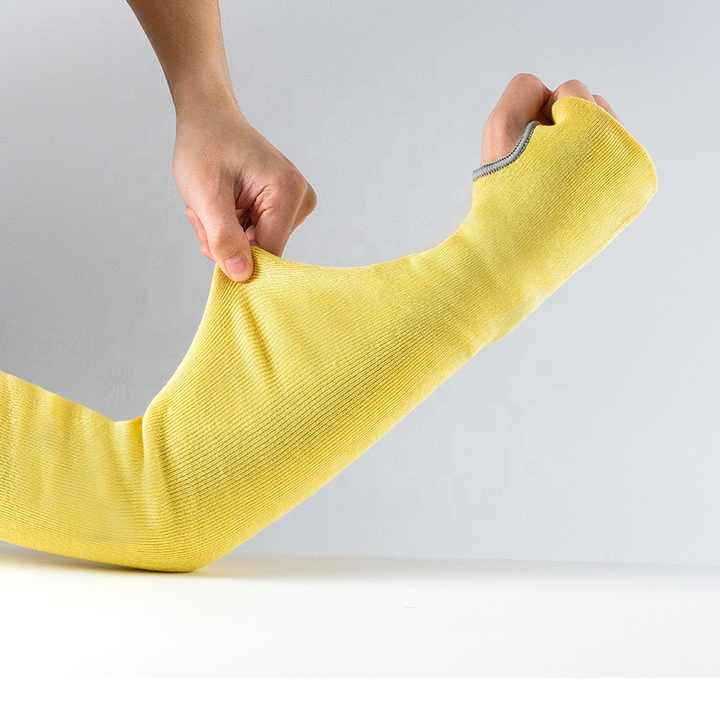 A3 Yellow Double Knit Cut and Arm Heat Protection Safety Sleeve