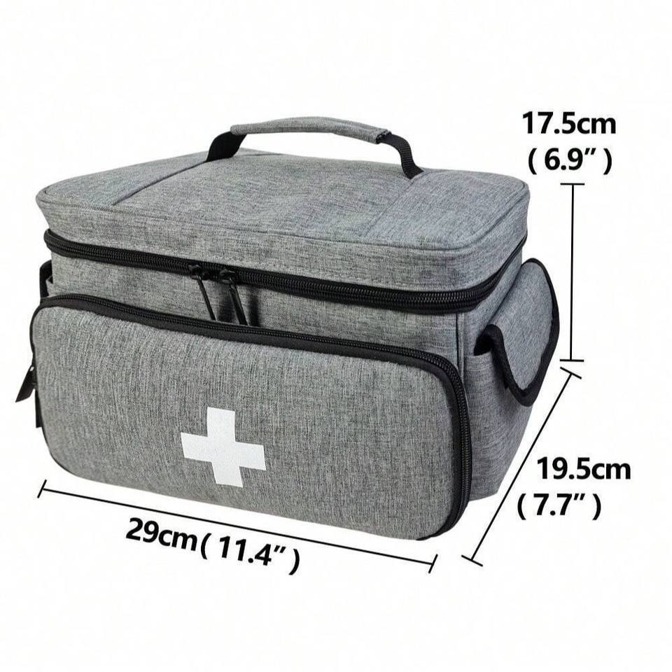 Portable First Aid Kit Bag Large Capacity Emergency Medical Storage ...