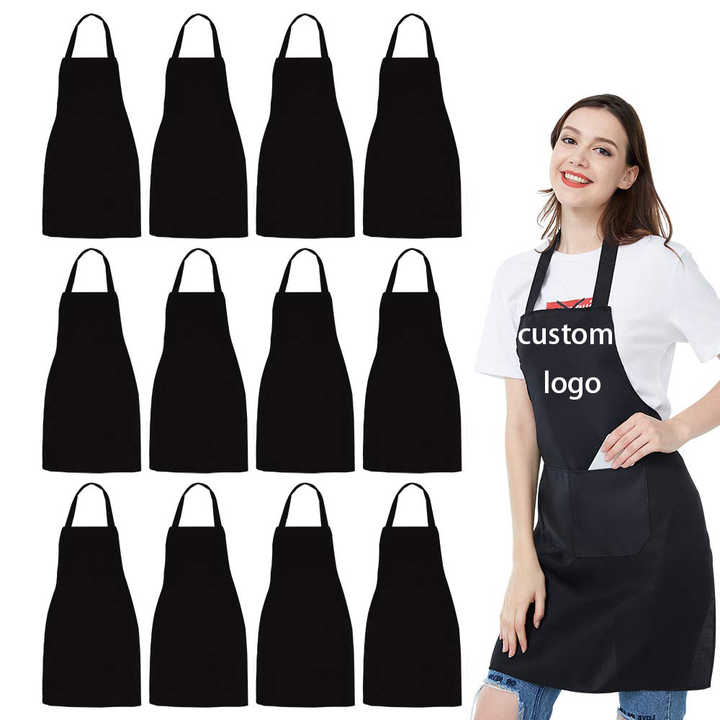 Denim Waterproof Aprons with Custom Logo - Perfect for Kitchen & Salon