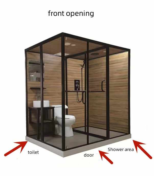 Prefab Modular Bathroom Cabin - Portable & Integrated