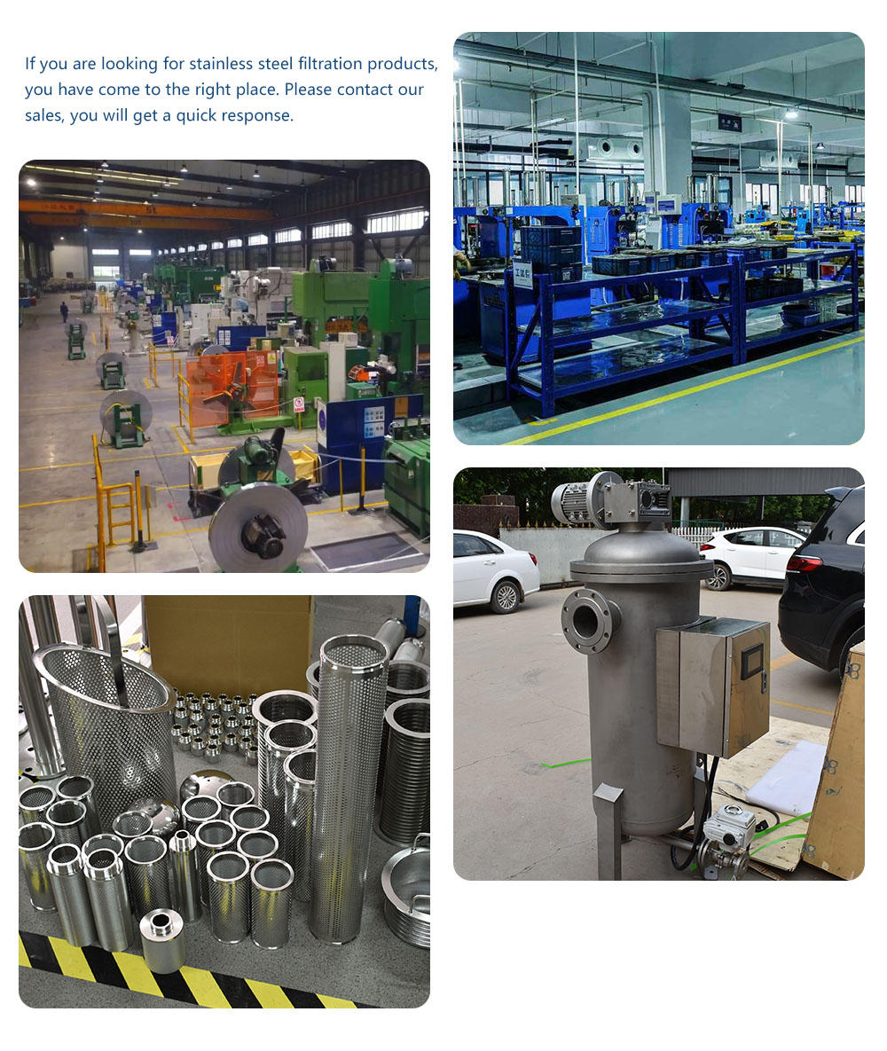 2.3-4 custom metal SS stainless steel perforated filter element (filter ...