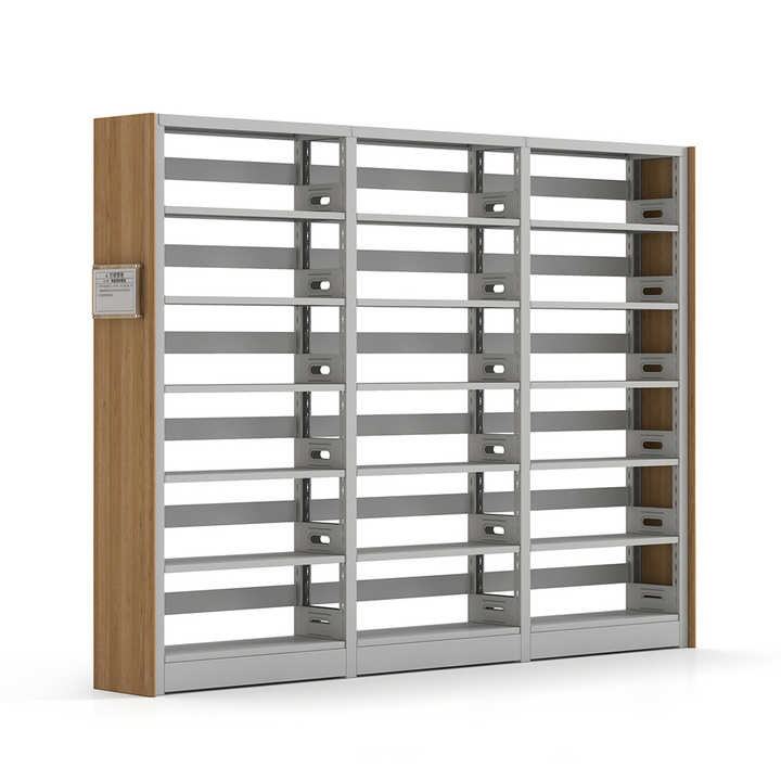 Modern Double-Sided Adjustable Bookshelf in Metal for Office School ...