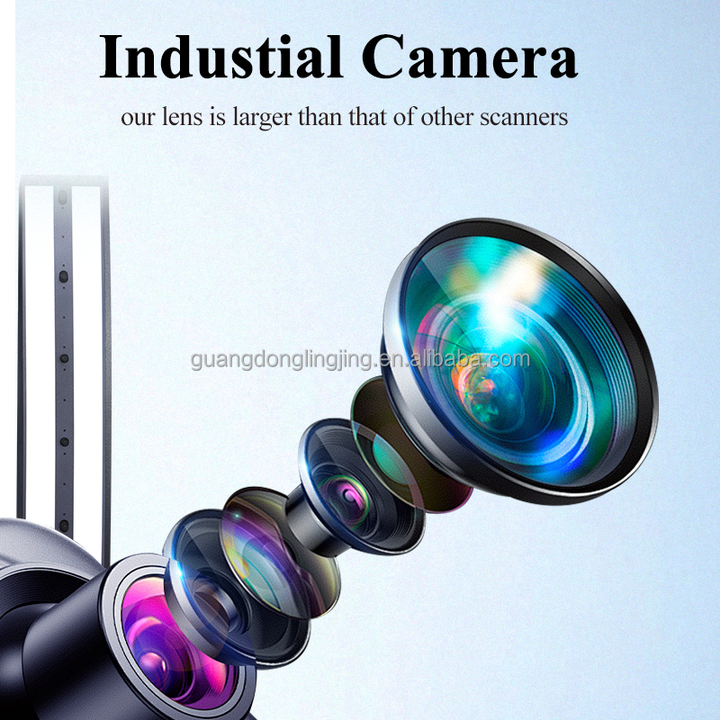 360° Rotational Industrial Camera Fast 2-Second Smart Scan High ...