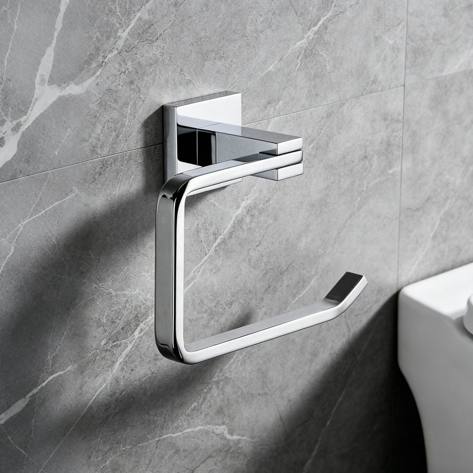 Metalique 50071-CR Toilet Paper Holders with Shelf Bathroom Toilet ...