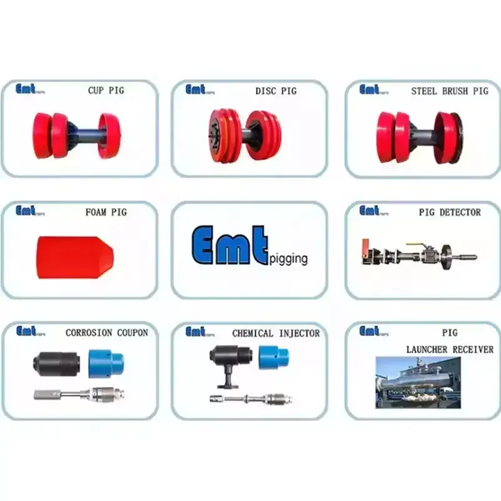 EMT Customized Pipeline Bi-directional Flag Flange Engineering Pig ...