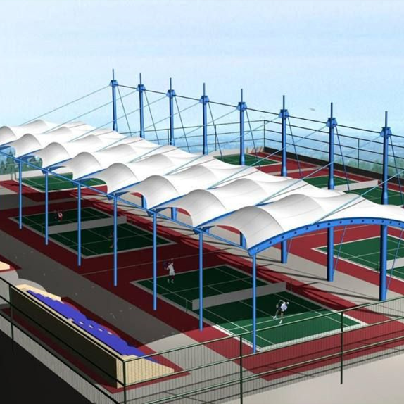 Basketball Court Shade Canopy - Durable & Versatile Design